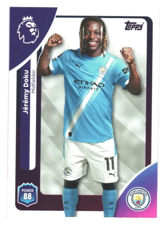 189 Jérémy Doku Manchester City Base Premier League 2026 > Topps